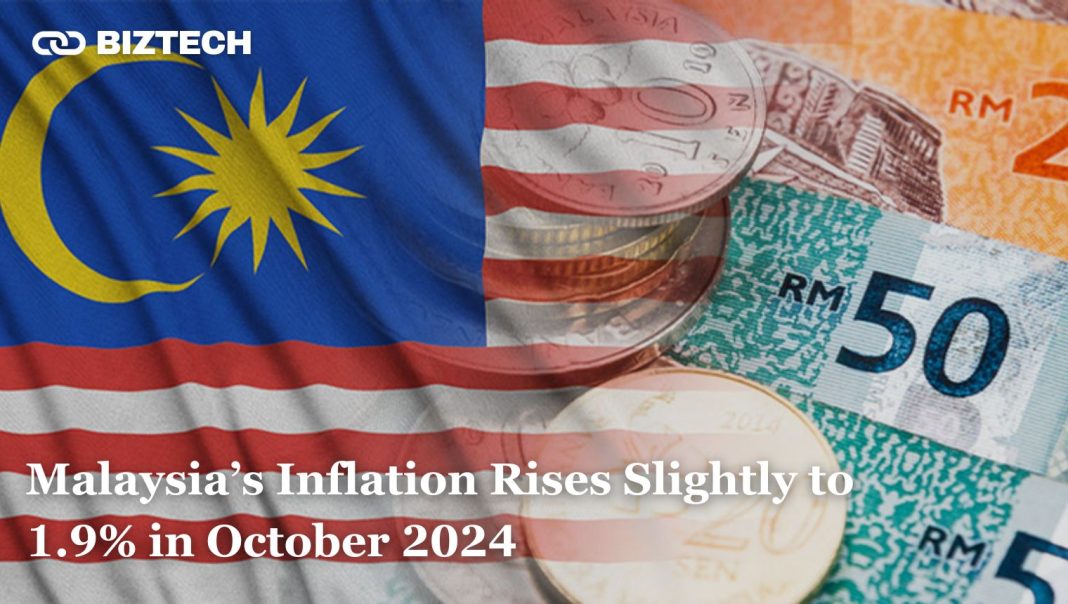 Malaysia’s Inflation Rises Slightly to 1.9%% in October 2024