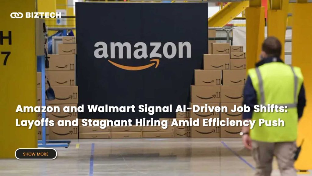 Amazon and Walmart Reshape Workforce with AI and Automation