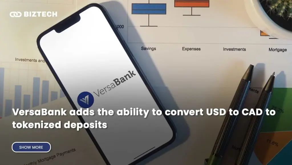 VersaBank Adds USD to CAD Conversion for Tokenized Deposits